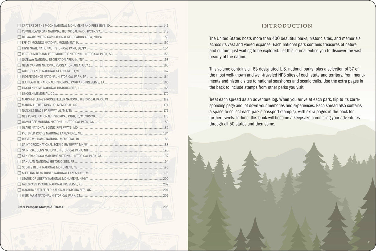 USA National Parks Journal & Passport Stamp Book – Stella Marie Studio